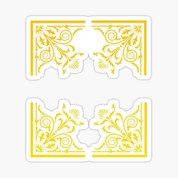 "Art Deco Frame" Sticker by Dator | Redbubble