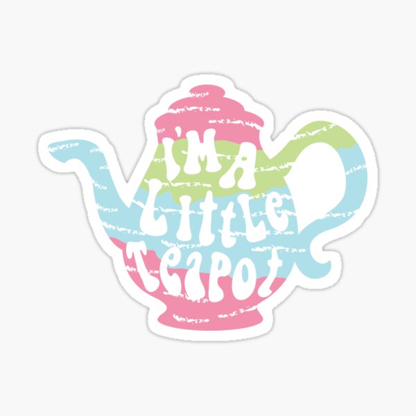 "I'm a little teapot" Sticker for Sale by hyggenok | Redbubble