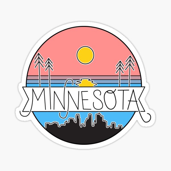 "Minnesota Logo" Sticker for Sale by LF-Designs- | Redbubble