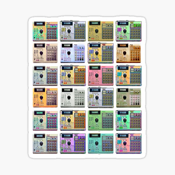 "Hiphop Drum machine Mpc 2000 xl Fan Art " Sticker for Sale by mewzeek ...