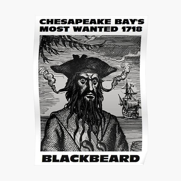 Poster: Blackbeard | Redbubble
