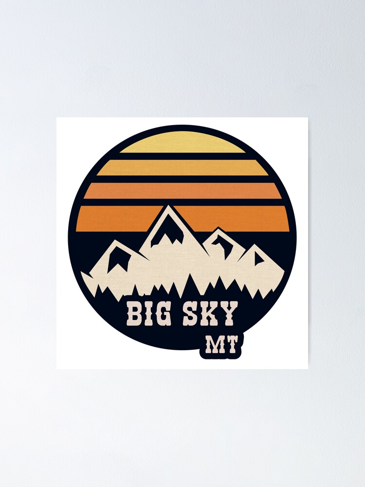 "Big Sky Vintage" Poster by tjbrock2 | Redbubble