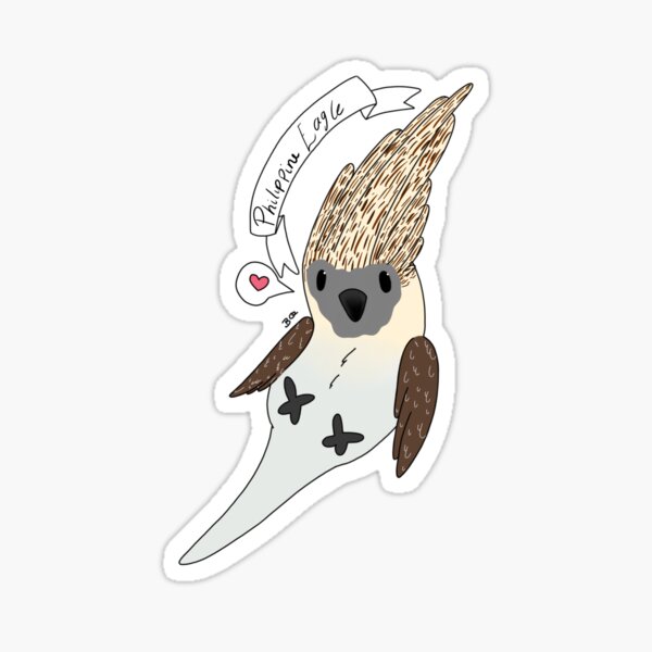"Philippine eagle" Sticker by BirbQueenDraws | Redbubble