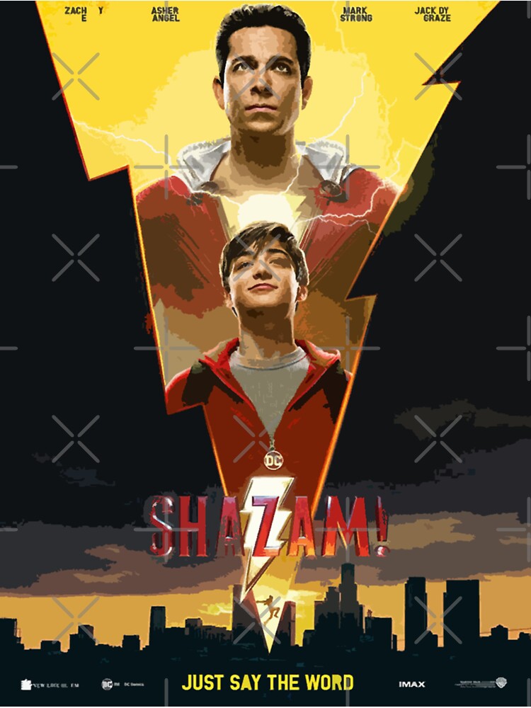 "Shazam!" Sticker for Sale by KlouDesigns | Redbubble