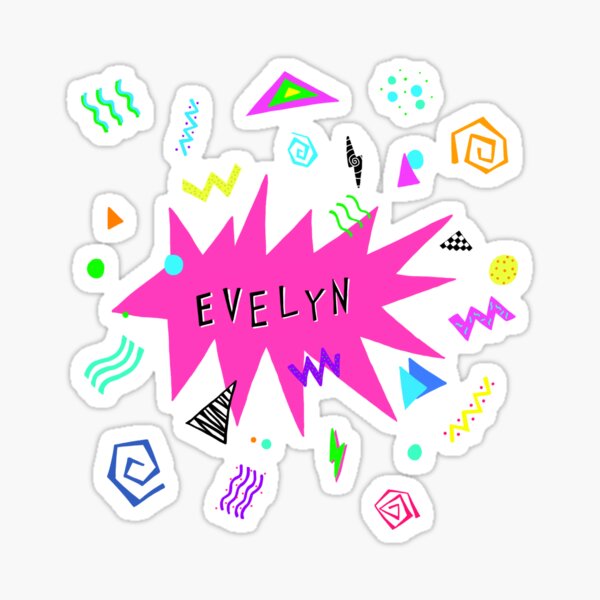 "Evelyn" Sticker by emmasteinman | Redbubble