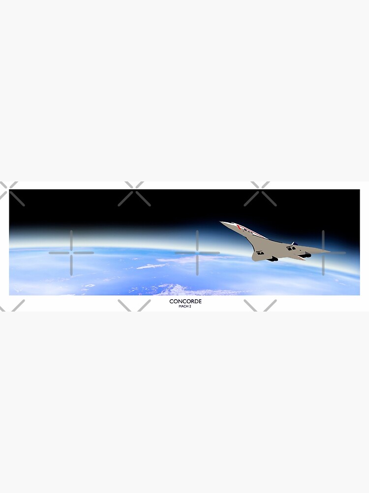 "Concorde Mach 2" Framed Art Print for Sale by Speedbirddesign | Redbubble