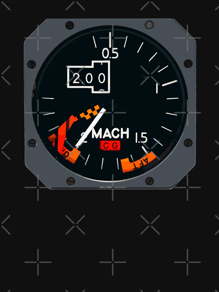 "Concorde Mach Meter - Mach 2.00" T-shirt for Sale by Speedbirddesign ...