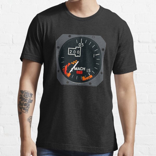 "Concorde Mach Meter - Mach 2.00" T-shirt for Sale by Speedbirddesign ...
