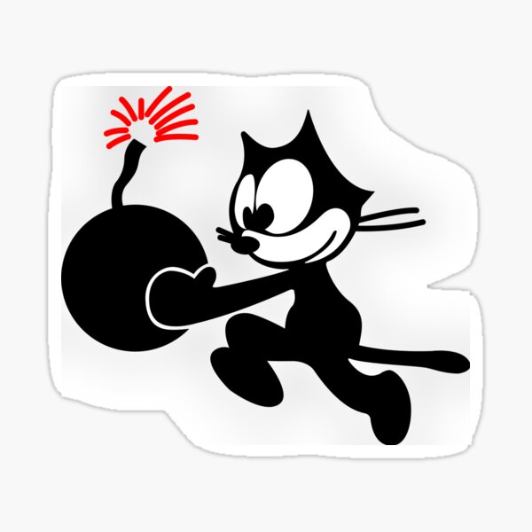 Felix Cat Bomb Stickers | Redbubble