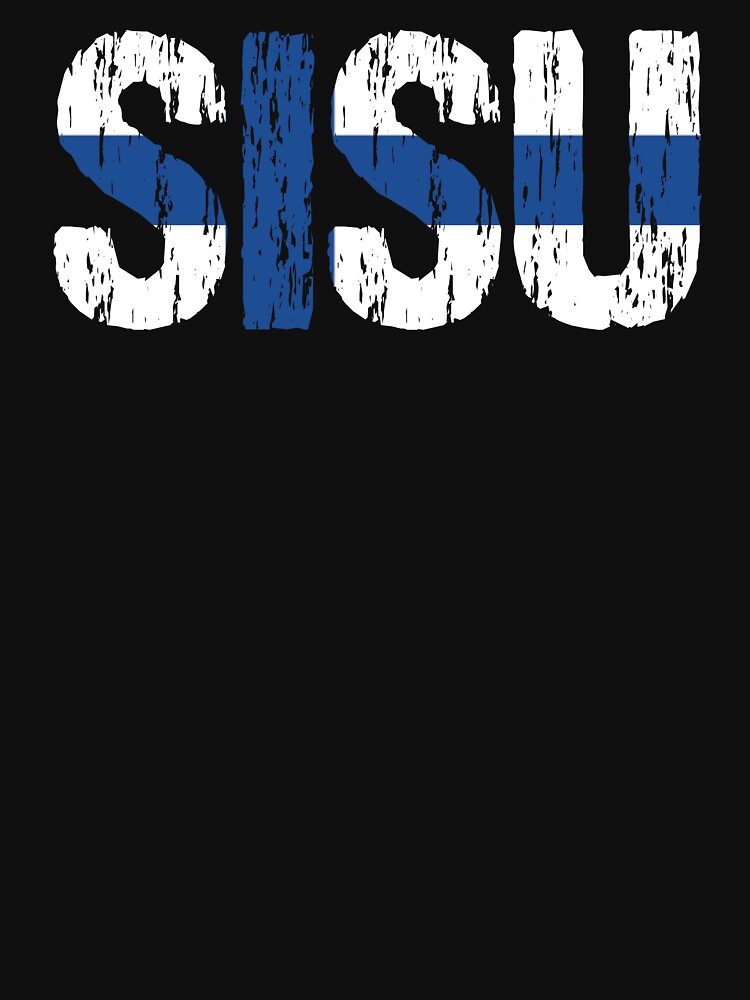 "Sisu Finnish Flag Distressed" T-shirt for Sale by Nirvanibex ...