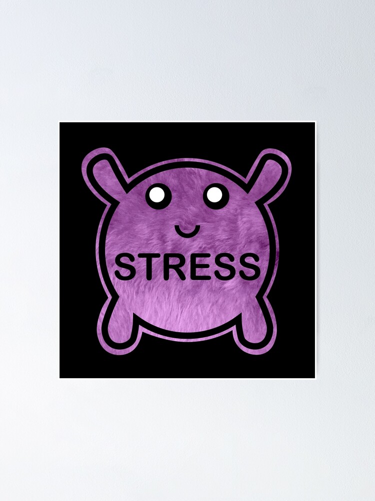 "pink&stress" Poster for Sale by pamposdev | Redbubble