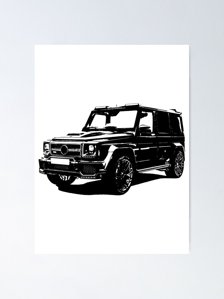 "G63 BLACK" Poster for Sale by bluprnt | Redbubble