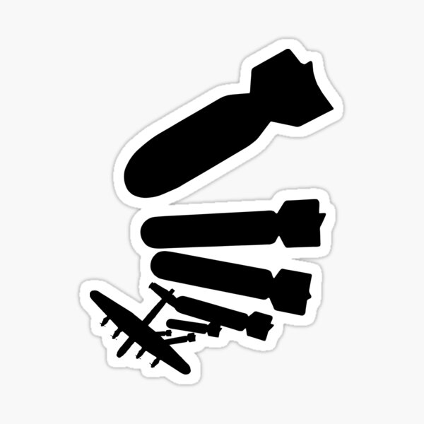 "bomb drop" Sticker for Sale by Filter | Redbubble