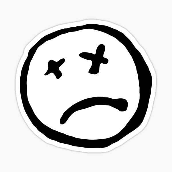 "Wounded Smiley" Sticker for Sale by mdkgraphics | Redbubble