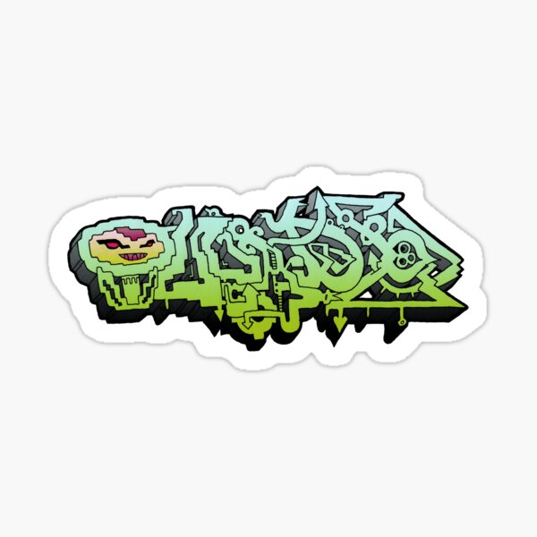 "Graffiti Burner Sketch" Sticker by Adew | Redbubble