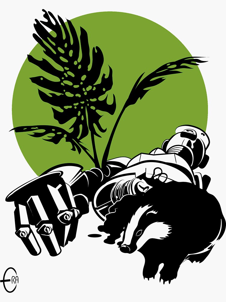 "Mechanical Debris: Robot Torso" Sticker by BizarroArt | Redbubble