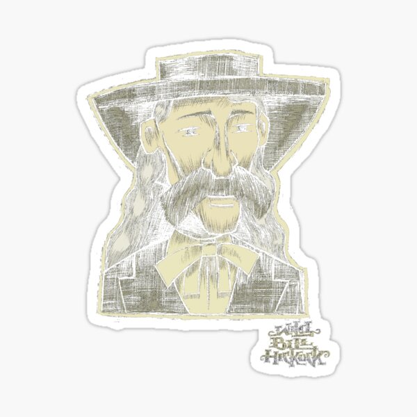"Wild Bill Hickock." Sticker for Sale by chung-deh tien | Redbubble
