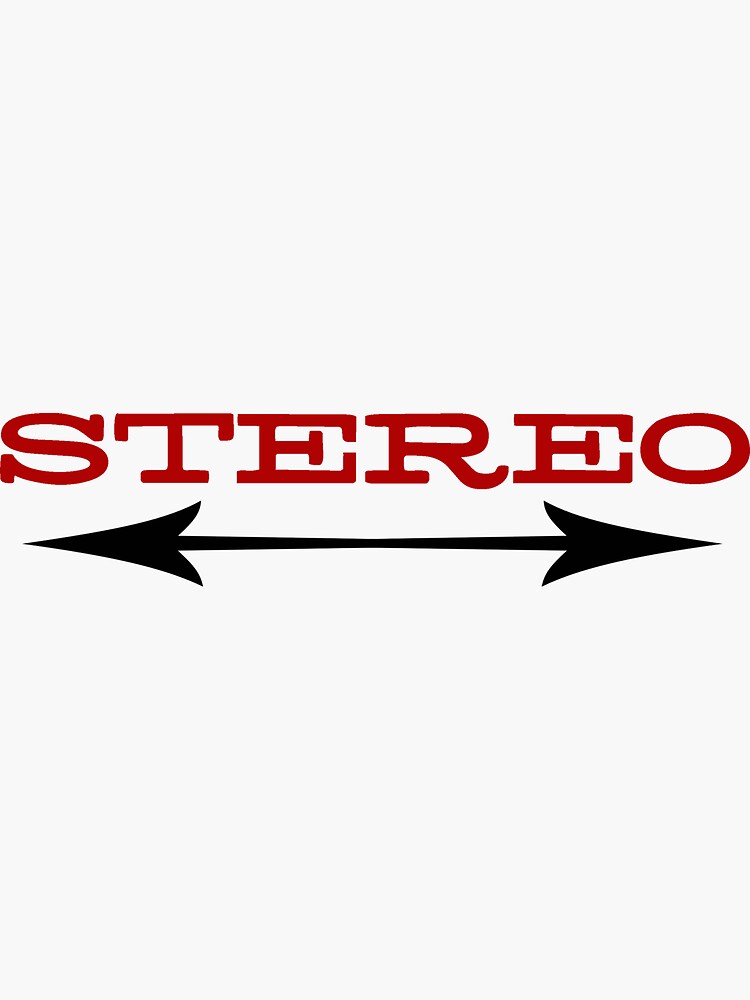 "Stereo" Sticker for Sale by dogsbynight | Redbubble