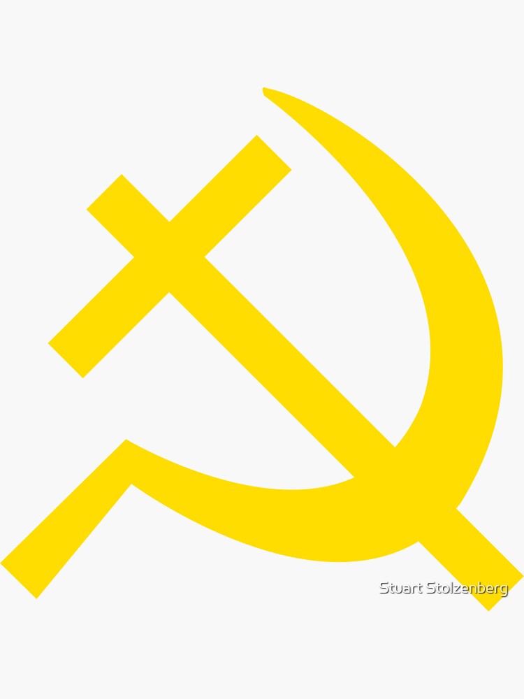 "Communist Symbol" Sticker for Sale by Stuart Stolzenberg | Redbubble