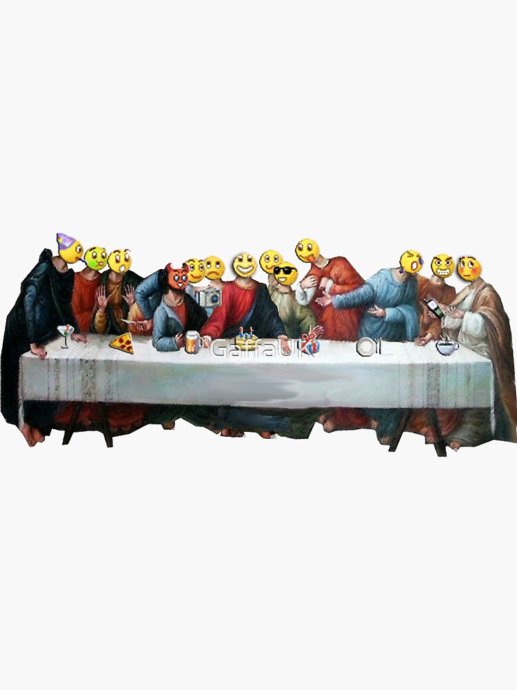 "Last Supper" Sticker for Sale by GaffaUK | Redbubble