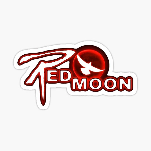 "Red Moon Logo" Sticker for Sale by redmoondragon | Redbubble
