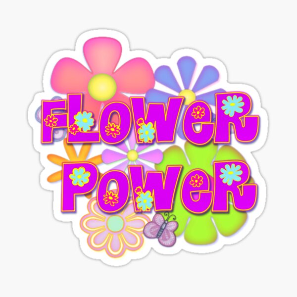 "Flower Power" Sticker by Lallinda | Redbubble