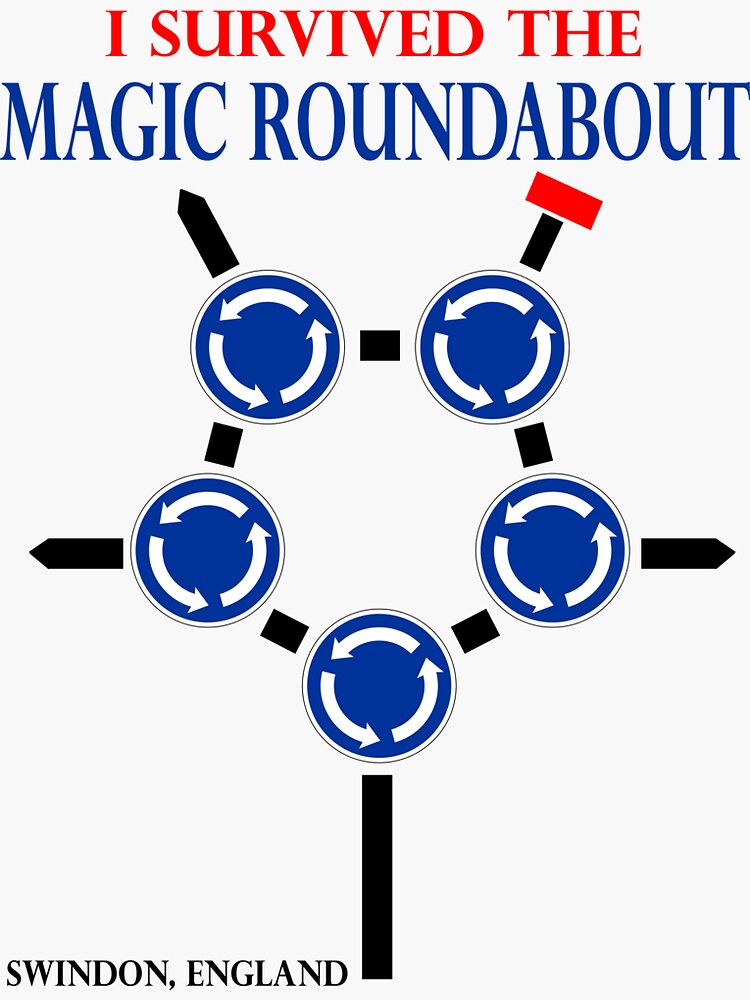 "The Magic Roundabout" Sticker for Sale by deltagammacj | Redbubble
