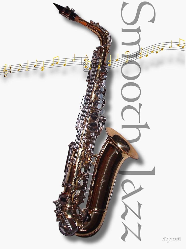 "Smooth Jazz" Sticker for Sale by digerati | Redbubble