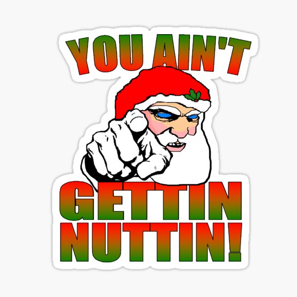 "Mad Santa" Sticker for Sale by calroofer | Redbubble