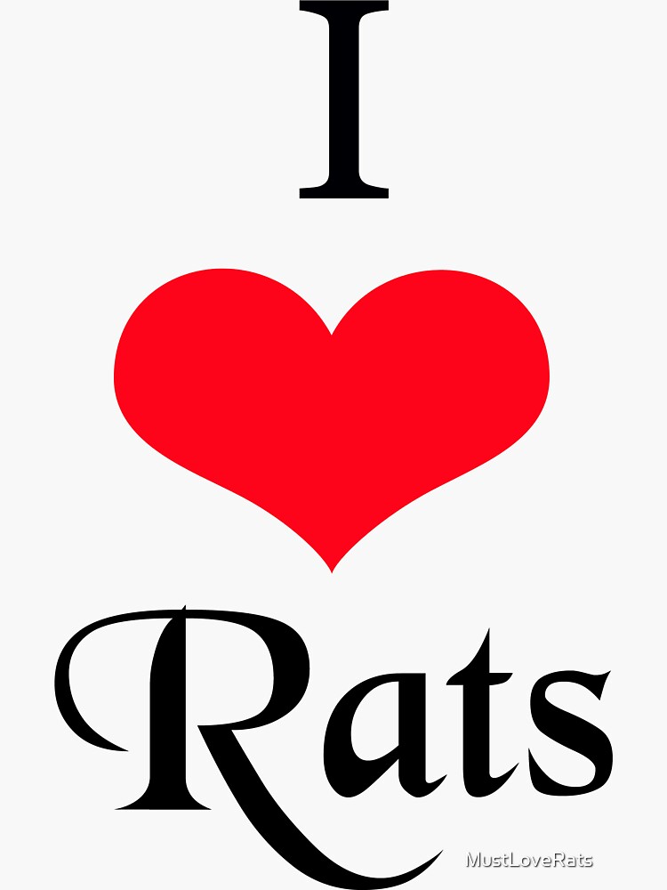"Save The Rats! (II)" Sticker by MustLoveRats | Redbubble