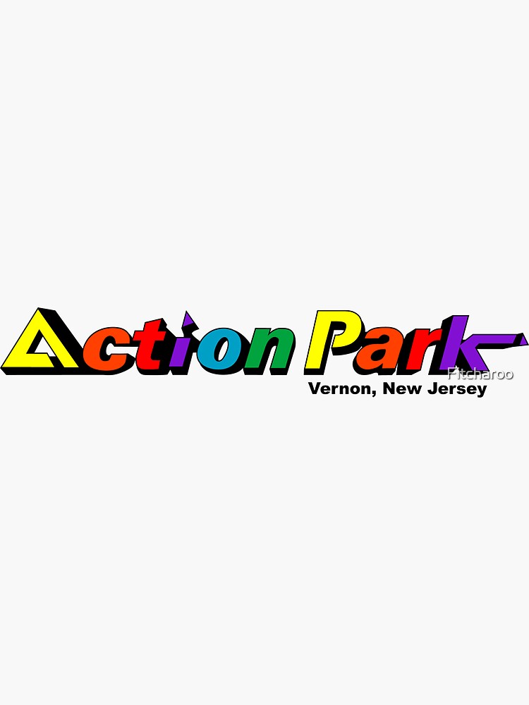 "Action Park (Traction Park) - Vernon, New Jersey" Sticker for Sale by ...