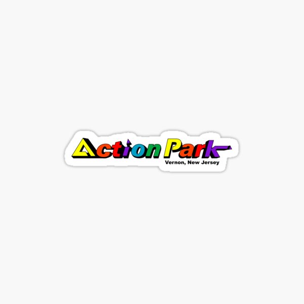 "Action Park (Traction Park) - Vernon, New Jersey" Sticker for Sale by ...