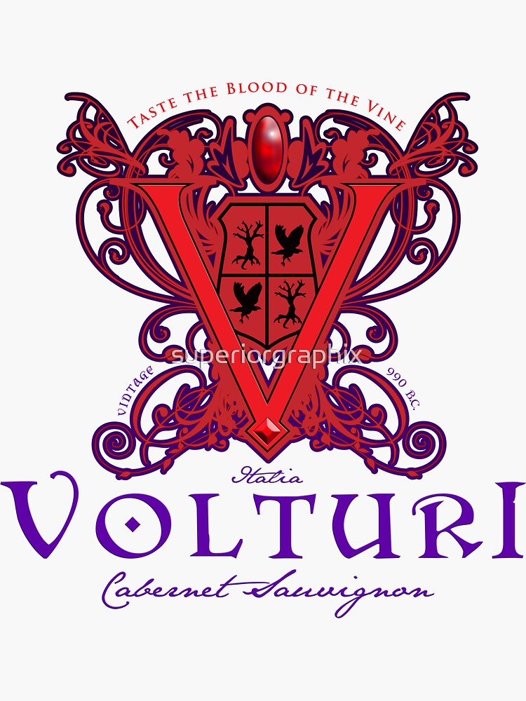 "Volturi Wine" Sticker for Sale by superiorgraphix | Redbubble