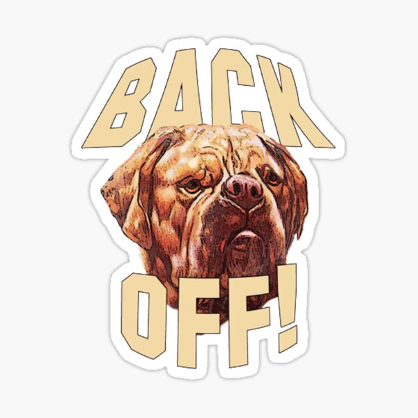 "Back Off" Sticker by IowaArtist | Redbubble