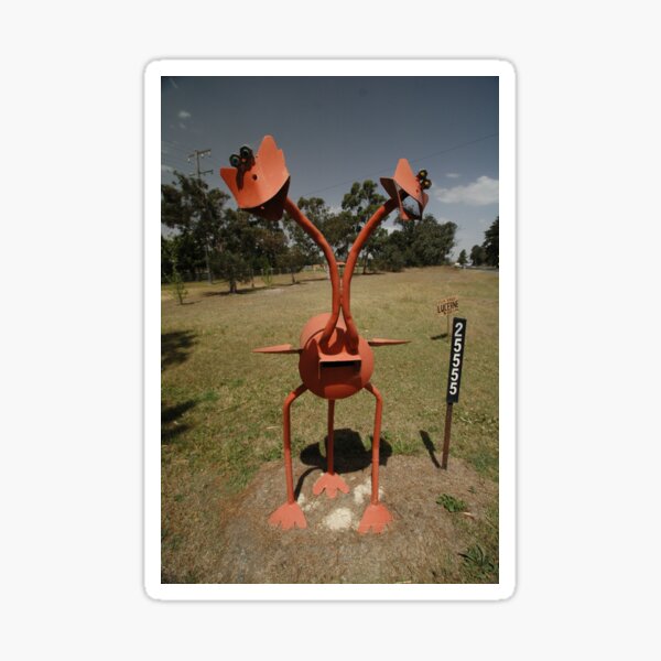 "Letterbox - Two Heads/Three Legs" Sticker for Sale by muz2142 | Redbubble