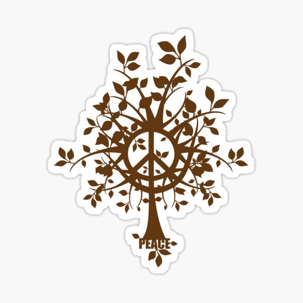 "The Peace Tree" Sticker by artisticamylee | Redbubble
