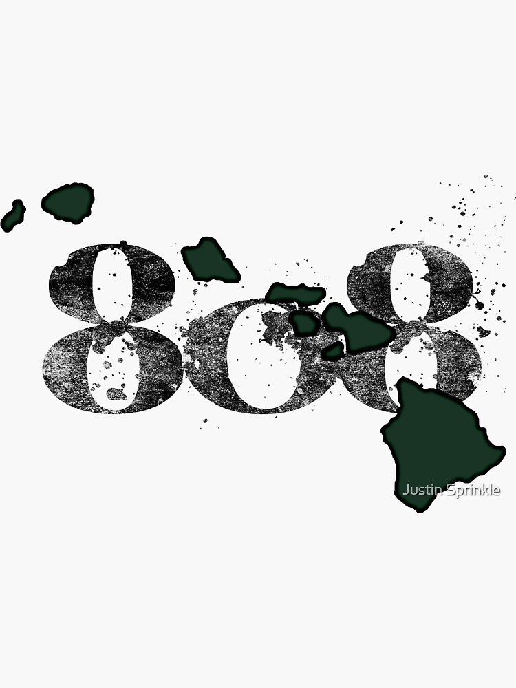 "808" Sticker for Sale by DamianXero | Redbubble