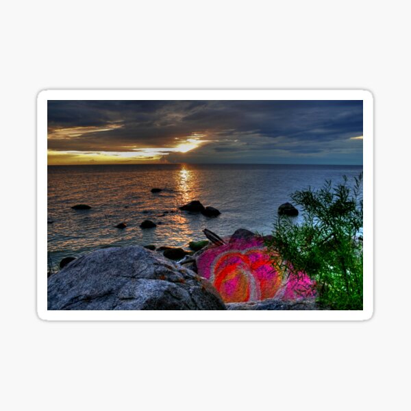 "PAINTED ROCK COVE " Sticker for Sale by umpa1 | Redbubble