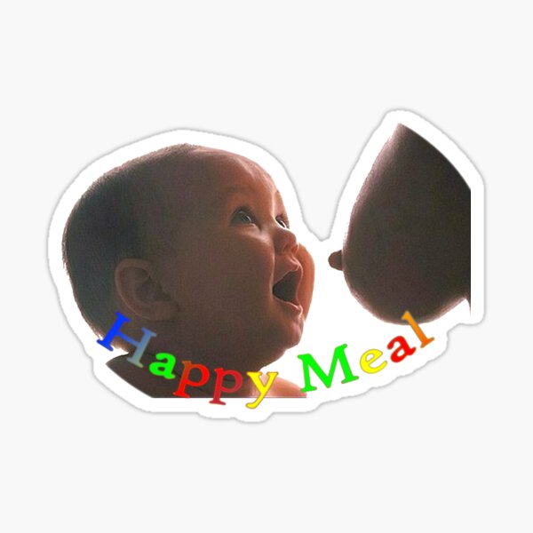 "Happy Meal" Sticker for Sale by nimbinmagic | Redbubble