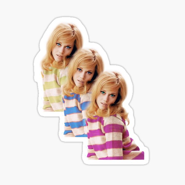 "Jane Fonda" Sticker for Sale by foreverfamous | Redbubble