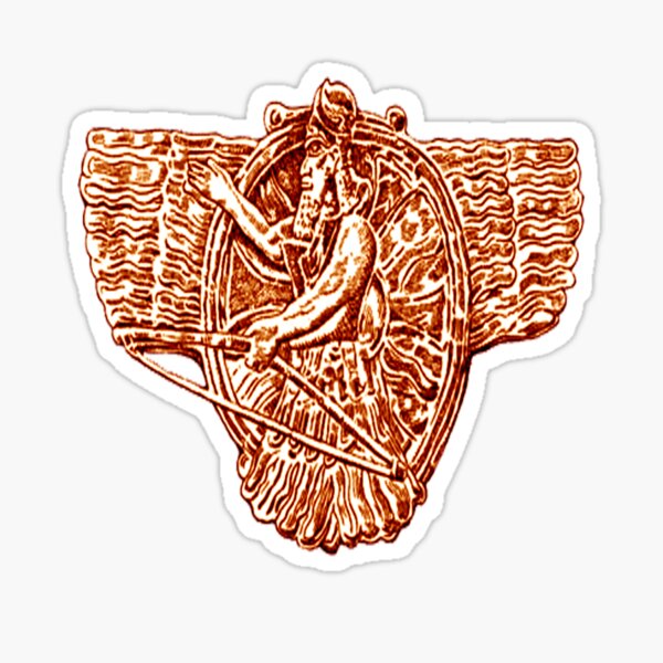"*Sumerian* God Design" Sticker by midnightdreamer | Redbubble