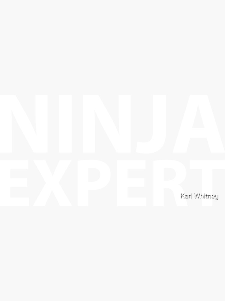 "Ninja Expert" Sticker by alloallo82 | Redbubble