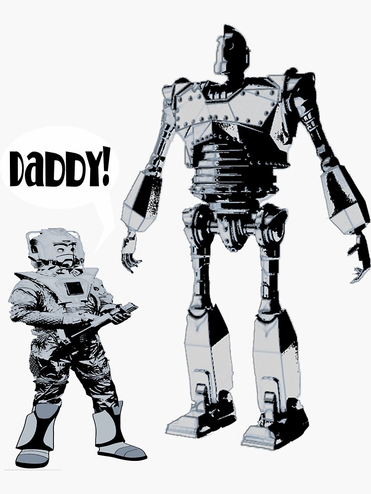 "Robot Daddy" Sticker for Sale by Synastone | Redbubble