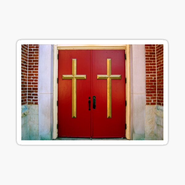 "The Red Doors" Sticker by bgaynor | Redbubble