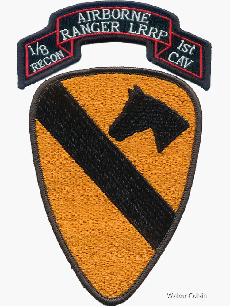 "1st Cav ranger,airborne,LRRP patch" Sticker for Sale by Walter Colvin ...