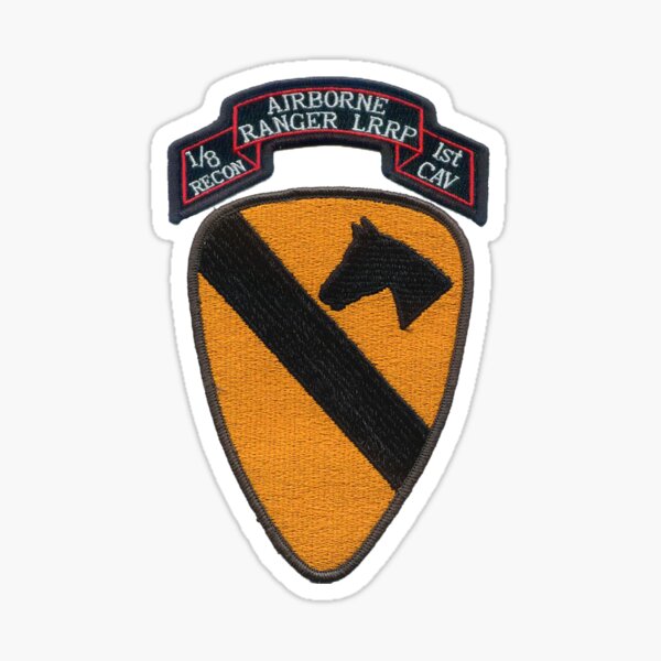 "1st Cav ranger,airborne,LRRP patch" Sticker for Sale by Walter Colvin ...