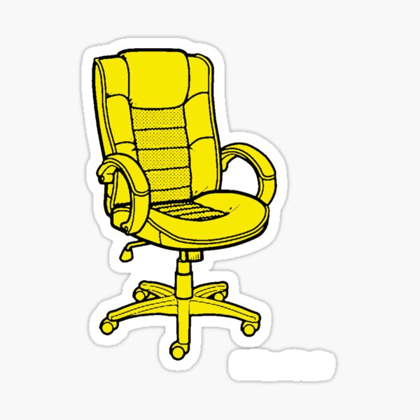 "Office Chair" Sticker for Sale by rimian | Redbubble
