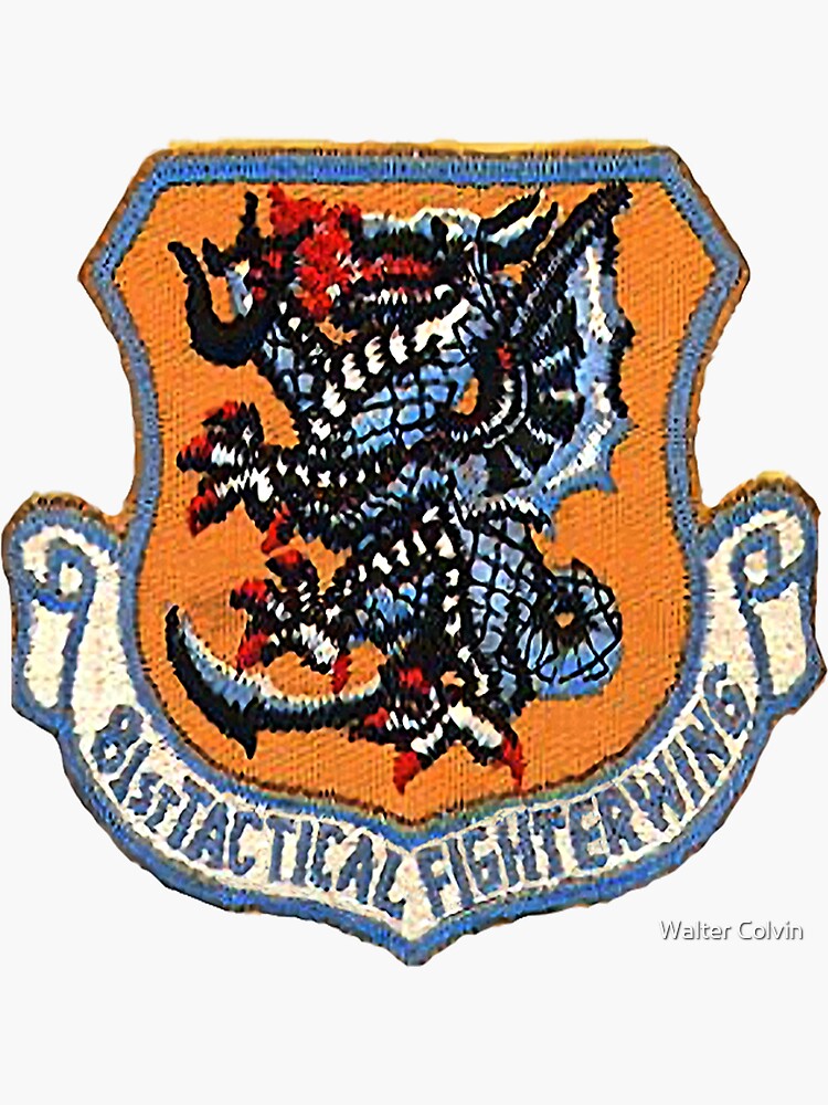 "81st Tactical Fighter Wing (sm)" Sticker by Skyviper | Redbubble