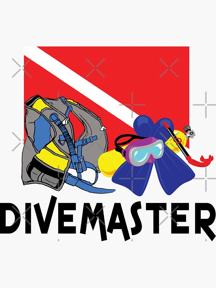 "SCUBA Divemaster" Sticker by SportsT-Shirts | Redbubble