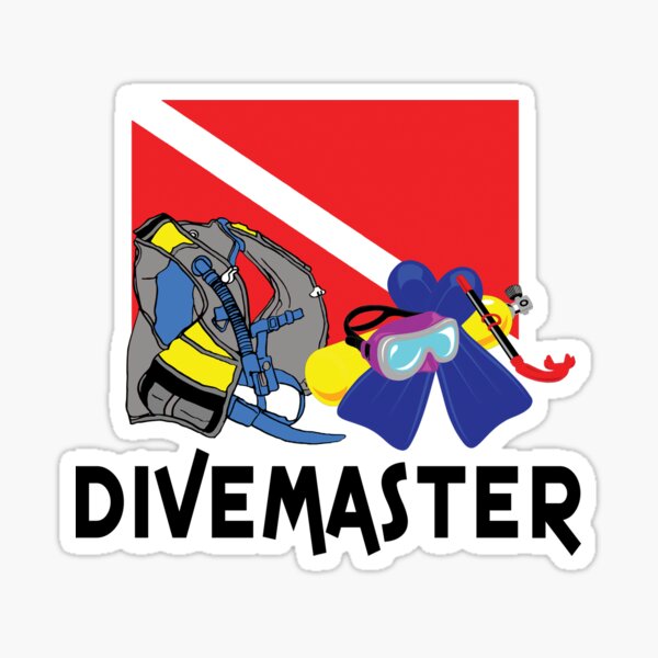 "SCUBA Divemaster" Sticker by SportsT-Shirts | Redbubble